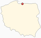 Mapa Fromborka z ulicami - plan miasta Frombork