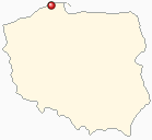 Mapa Łeby z ulicami - plan miasta Łeba