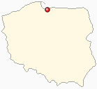 Mapa Stegny k/Gdańska z ulicami - plan miasta Stegna