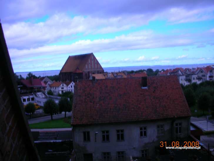 Mapa Fromborka z ulicami - plan miasta Frombork